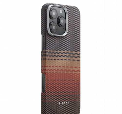 iPhone 16 Pro Max. Pitaka Woven Case Sunset