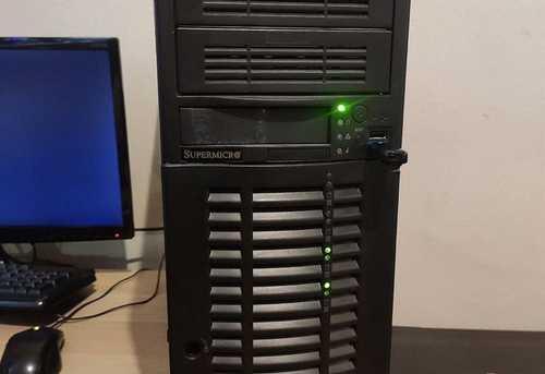 Сервер supermicro Xeon e5 2660 64ram