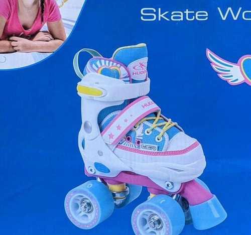 Ролики квады раздвижные Skate Wonders 32-35