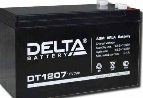 DT 1207 Аккумуляторная батарея 12В 7Ач delta