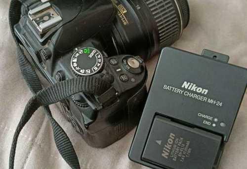 Зеркальный фотоаппарат nikon d3100 + объектив
