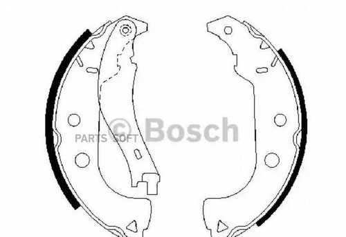 Bosch 0986487629 Колодки тормозные барабанные