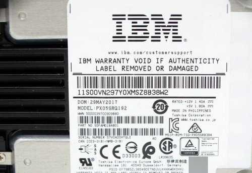 SSD IBM PX05SRQ192 SAS toshiba 1,92 тб