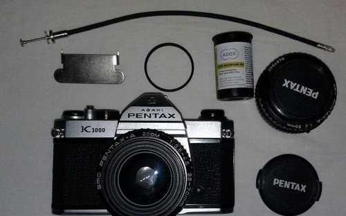 Фотоаппарат Pentax K-1000 и 2 объектива