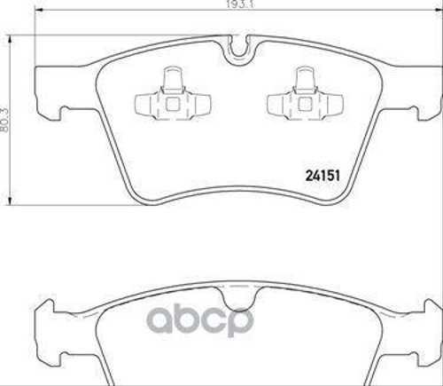 Колодки тормозные дисковые перед P50115 Brembo