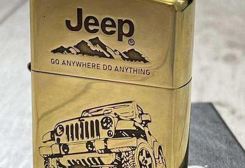Зажигалка zippo с гравировкой jeep