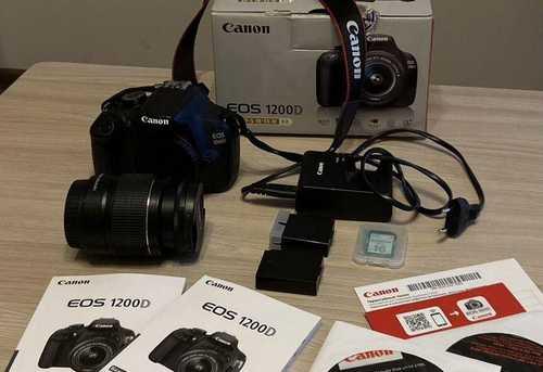 Фотоаппарат Canon EOS 1200D полная комплектация
