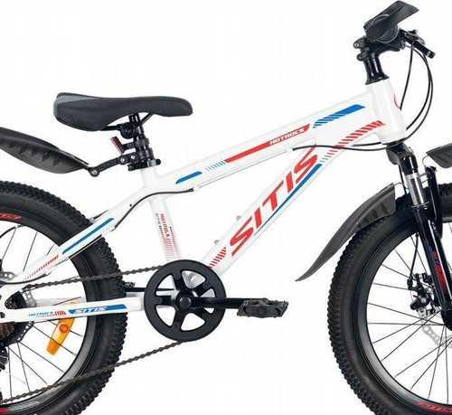 Велосипед sitis hotrock 20" (2023) бело-красный