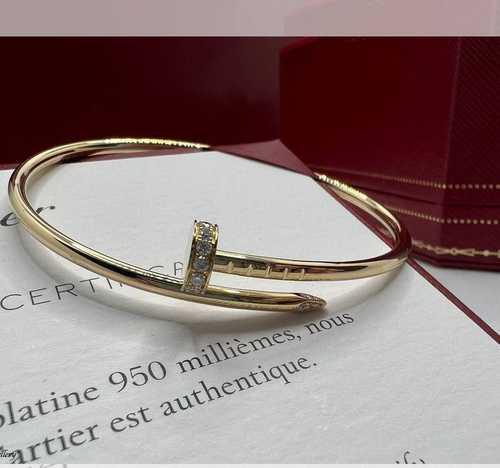 Золотой браслет cartier