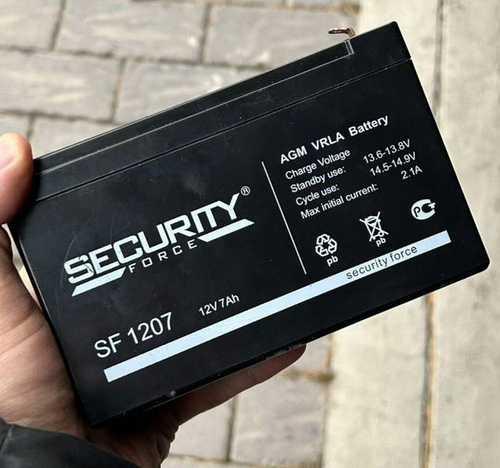 Аккумулятор security force sf 1207