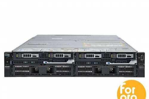 Сервер dell FX2S 2xFC630 4xE5-2650v3 160GB, H730