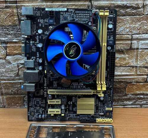 Комплект Asus H81M-K   I3-4130   кулер LGA 1150