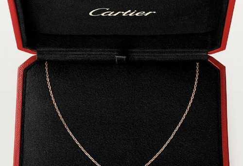 Cartier новое колье розовое золото с бриллиантом