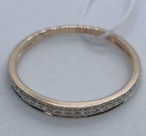 Золотое кольцо с бриллиантами 15,5 (8000)