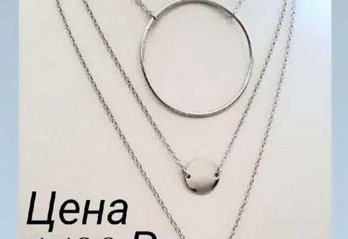 Серебряная цепочка женская серебро 925 проба, коль