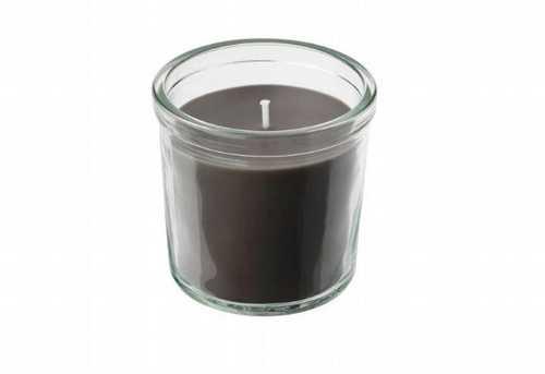 Ароматическая свеча Икеа Энстака в стакане, серый