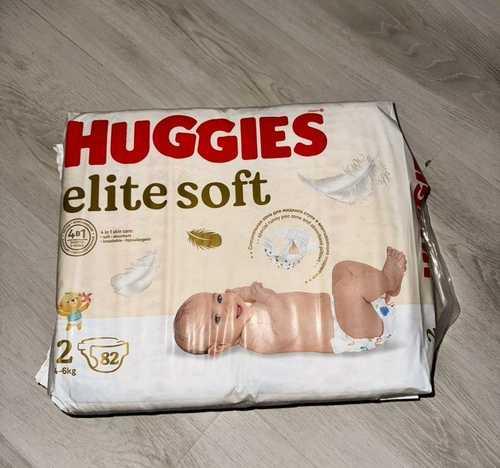 Подгузники huggies elite soft 2