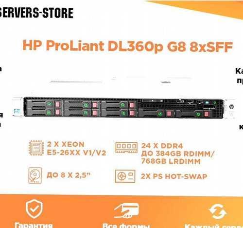 Сервер HP ProLiant DL360 G9 8xSFF