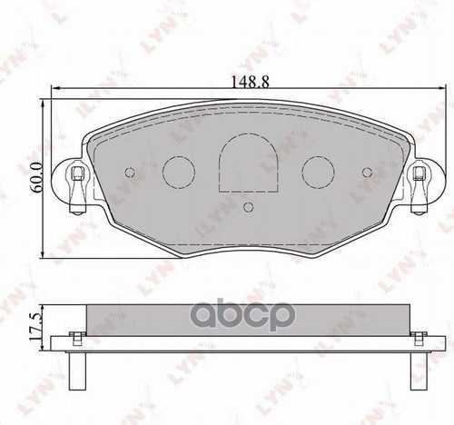 Колодки тормозные дисковые перед BD3006