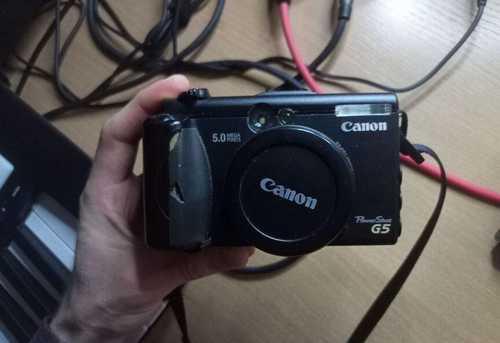 Компактный фотоаппарат Canon PowerShot G5