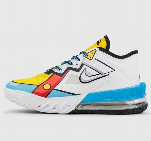 Кроссовки Nike Lebron 18 Low White Blue