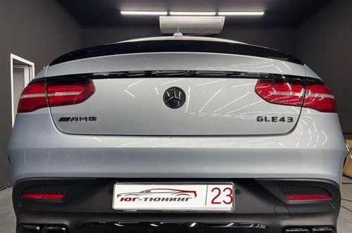 Диффузор с насадками на GLE Coupe 2015-2019