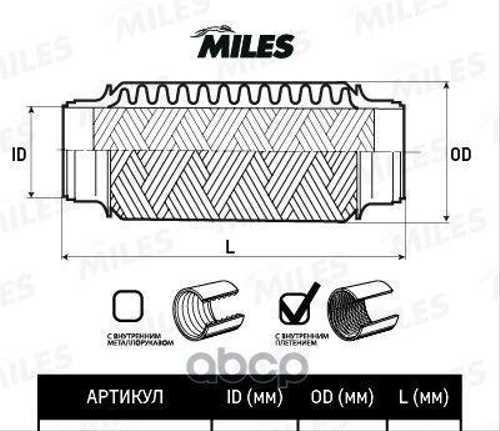 Труба гофрированная универсальная 51X305 hbfb51
