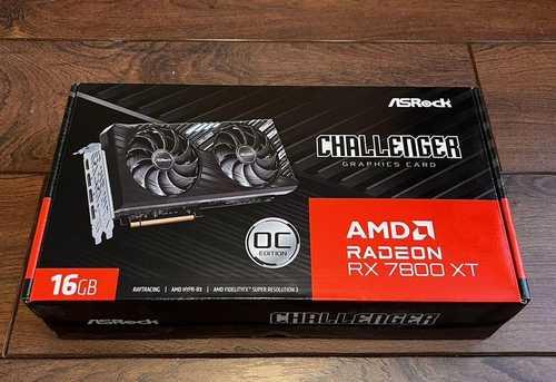 ASRock RX7800XT Challenger 16GB OC (новая)