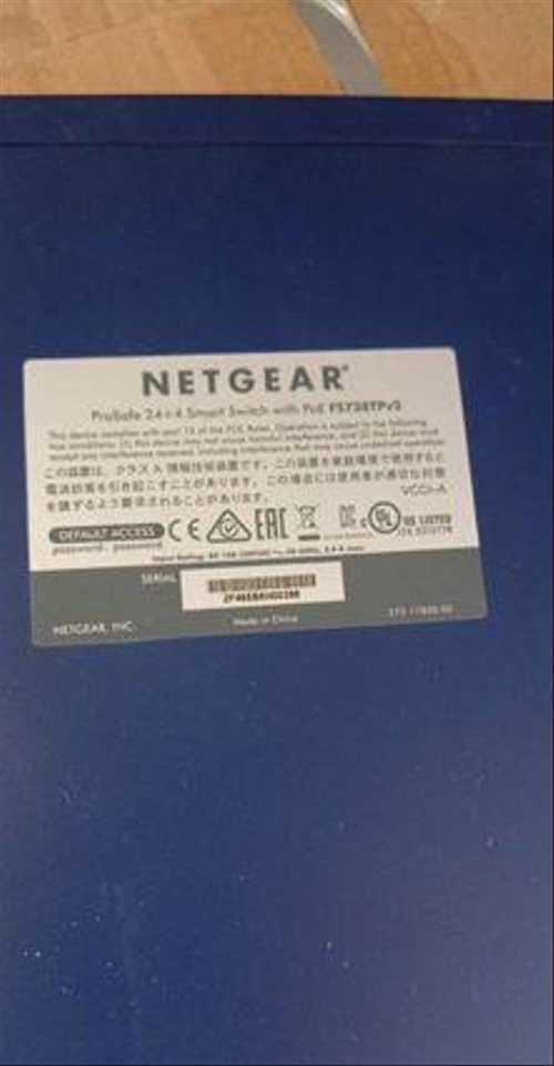 Коммутатор 24 +4 порта poe Netgear