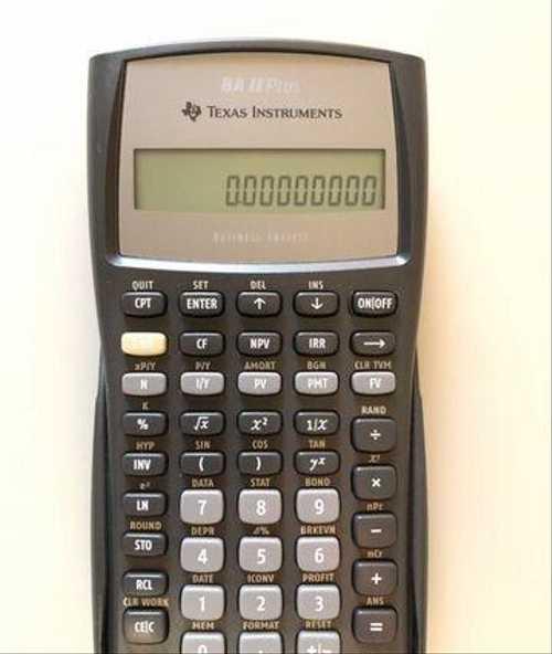 Финансовый калькулятор Texas Instruments