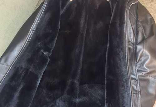 Зимняя кожаная куртка Kapraun с мехом из норки