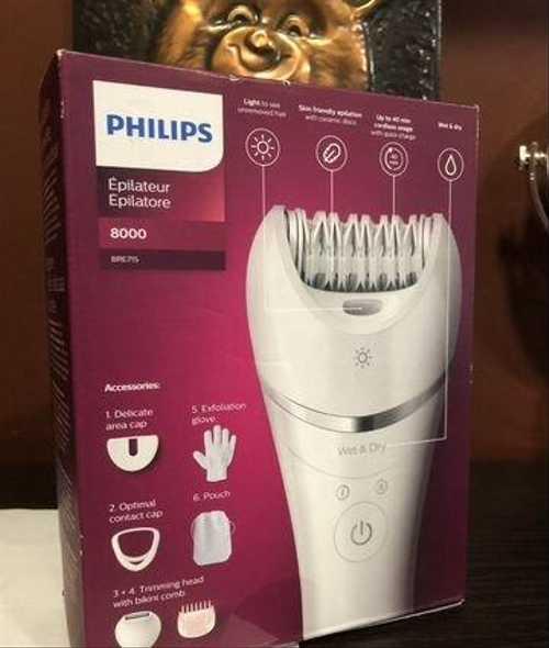 Эпилятор Philips 8000 BRE715 Новый
