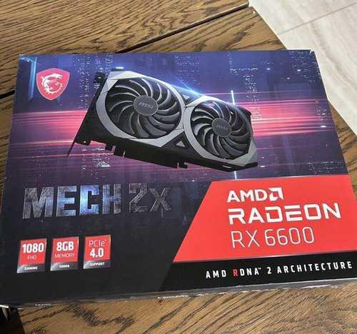 Видеокарта AMD rx 6600 8 gb gddr6