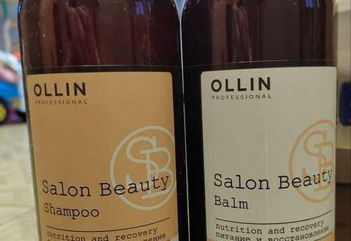 Шампунь + бальзам ollin salon beauty