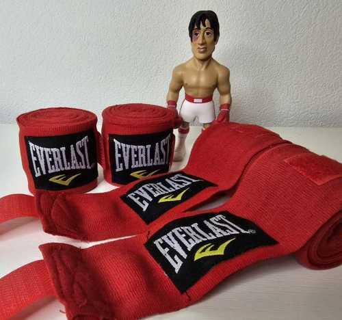 Боксерские бинты 3,5 метра Everlast красные