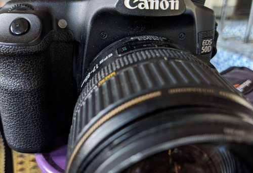 Фотоаппарат Canon eos 50d объектив efs 17-85mm