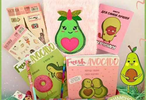 Подарочный канцелярский набор "авокадо"