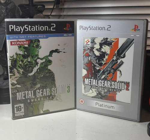 PS2 Metal Gear Solid 2, PS2 Metal Gear Solid 3