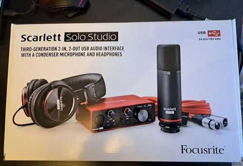 Focusrite Scarlett Solo Studio 3rd Gen