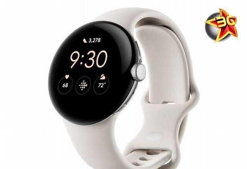 Часы Google Pixel Watch Bluetooth Silver Chalk