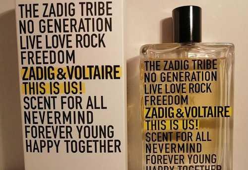 Туалетная вода 100ml Zadig & Voltaire this is us