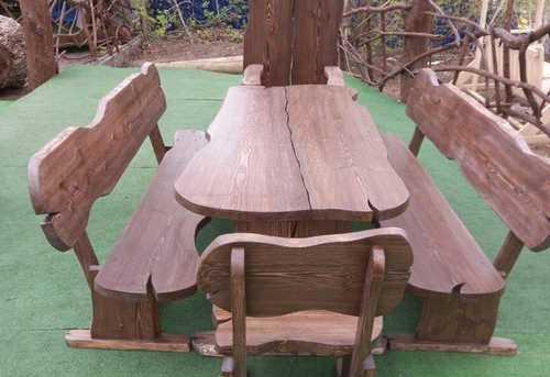 Лавки столы из дерева Ант под старину
