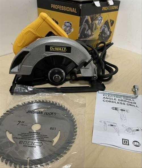 Дисковая пила циркулярка Dewalt 185mm 1680 Ватт