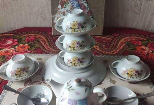 Чайные чашки с блюдцами Дулевский з-д времен СССР