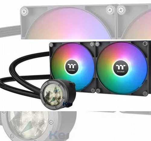 Thermaltake сво TH280 V2 Ultra argb Soc-AM5/AM4/1151/1200/1700 черный 4-pin 34.7dB Al+Cu LCD Ret (CL