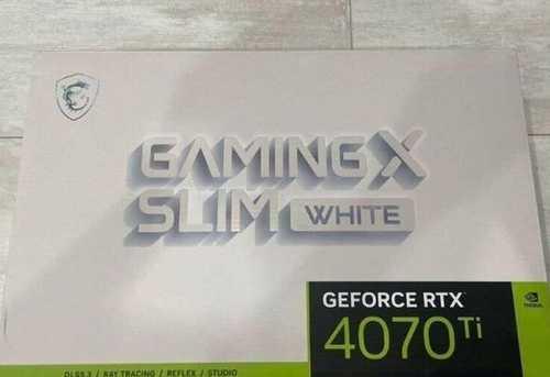 Видеокарта RTX 4070 gaming X slim white