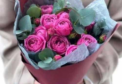 Букет из пионовидных роз розы цветы и подарки на д