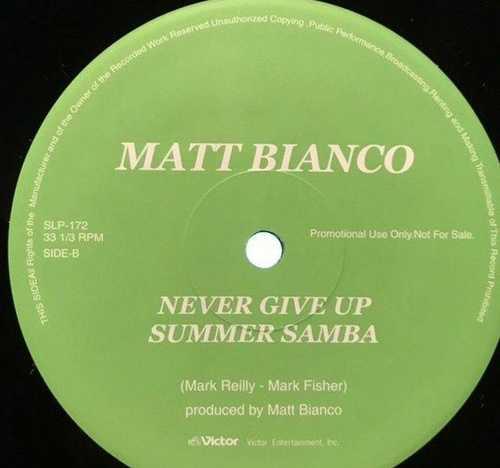 Matt Bianco–Echoes Album Sampler/Винил