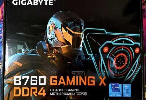 Новая gigabyte B760 gaming X DDR4