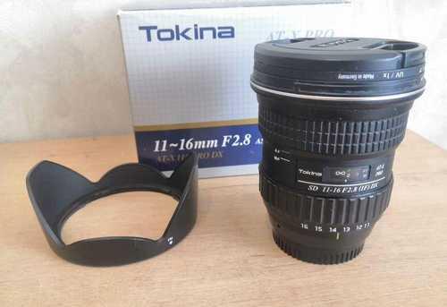 Объектив Tokina 11-16mm F2.8